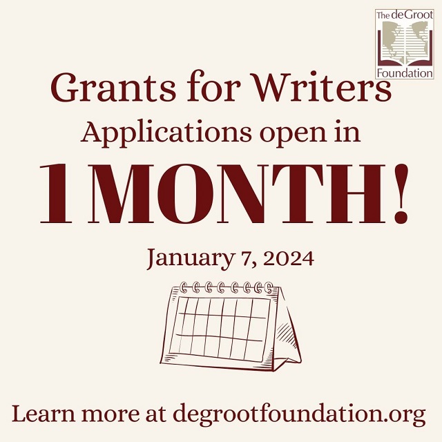 The de Groot Foundation Grant for Writers 2024 - artinfo The de Groot Foundation Grant for Writers 2024 - artinfo